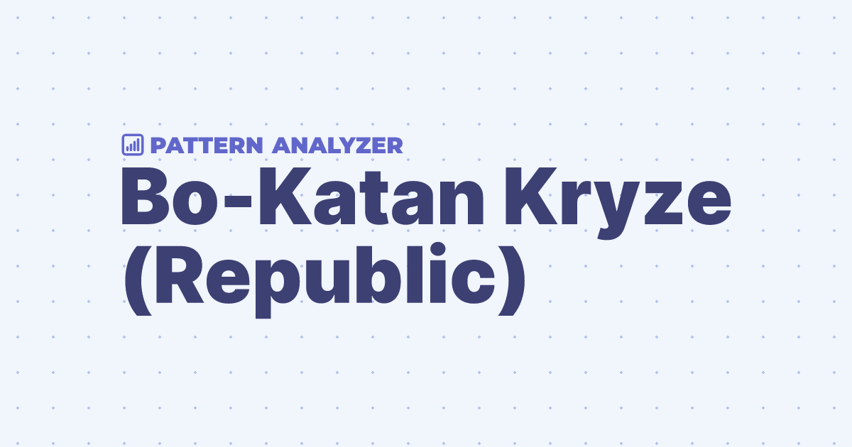 Bo-Katan Kryze (Republic) | Pattern Analyzer