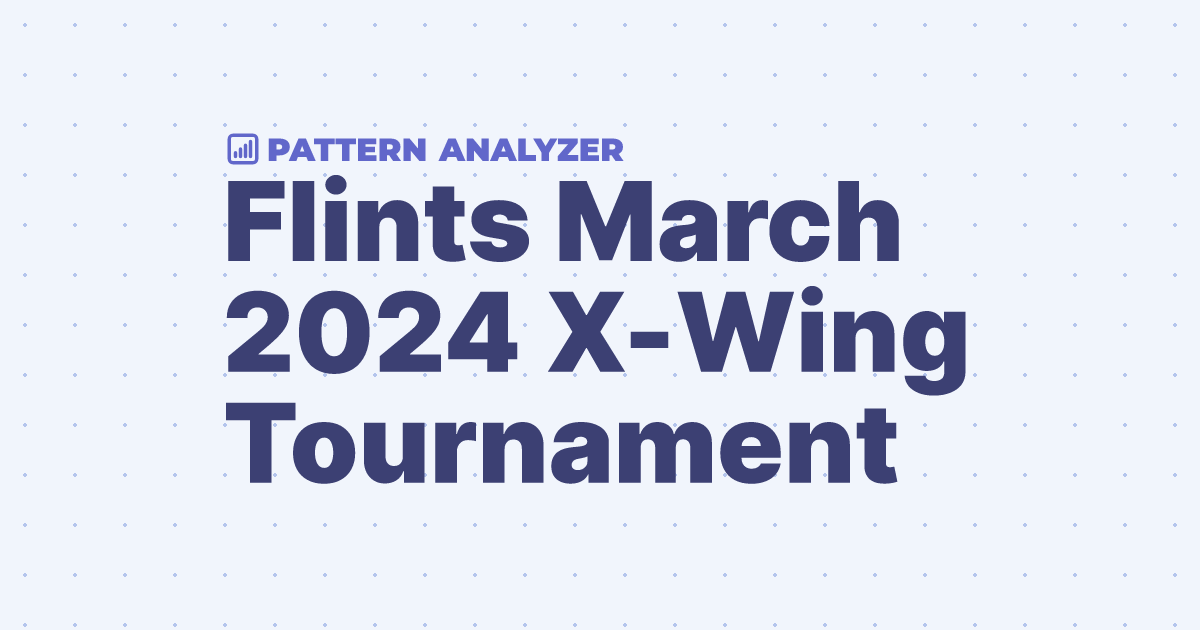 Flints March 2024 X-Wing Tournament | Pattern Analyzer