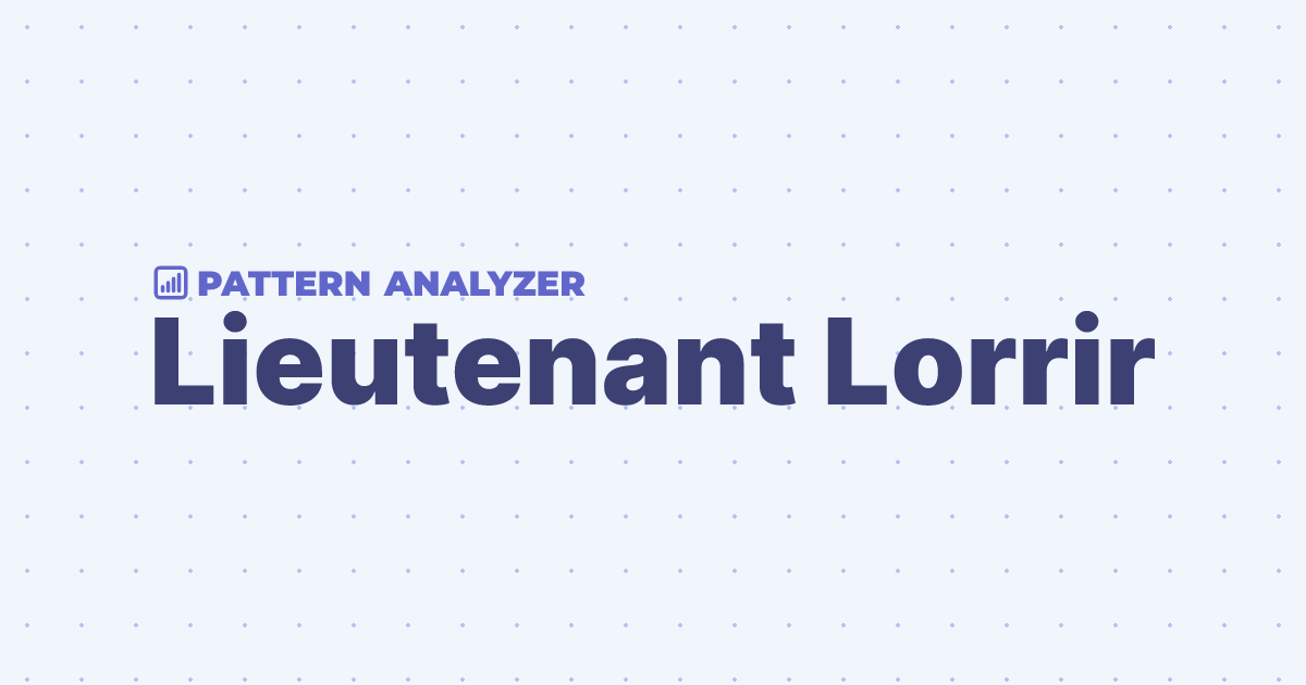 Lieutenant Lorrir | Pattern Analyzer